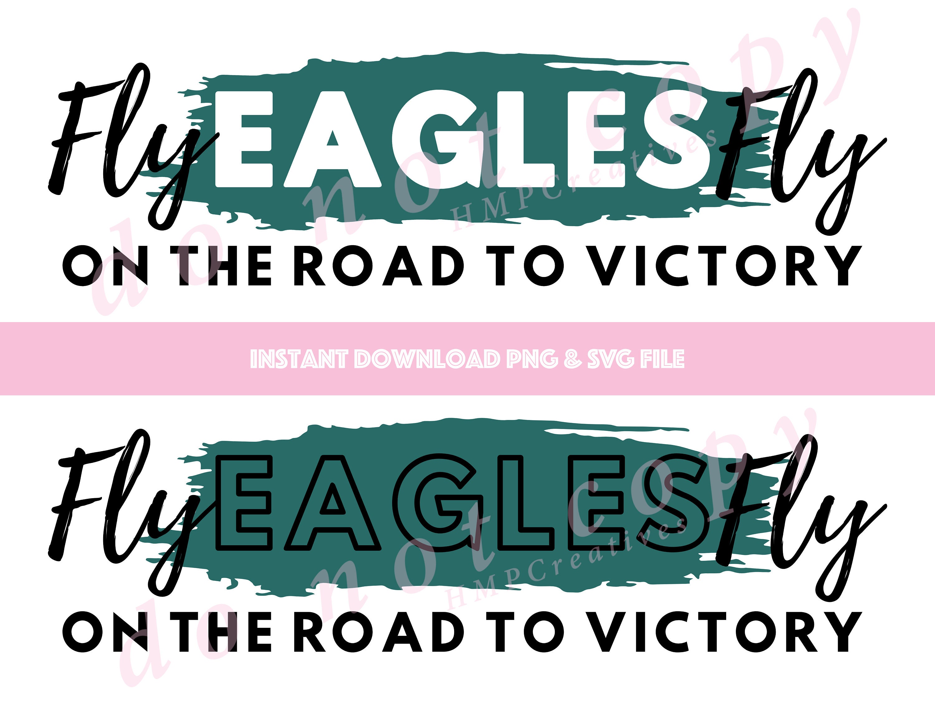 Fly Eagles Fly Football SVG Cut Files for Cricut - Etsy