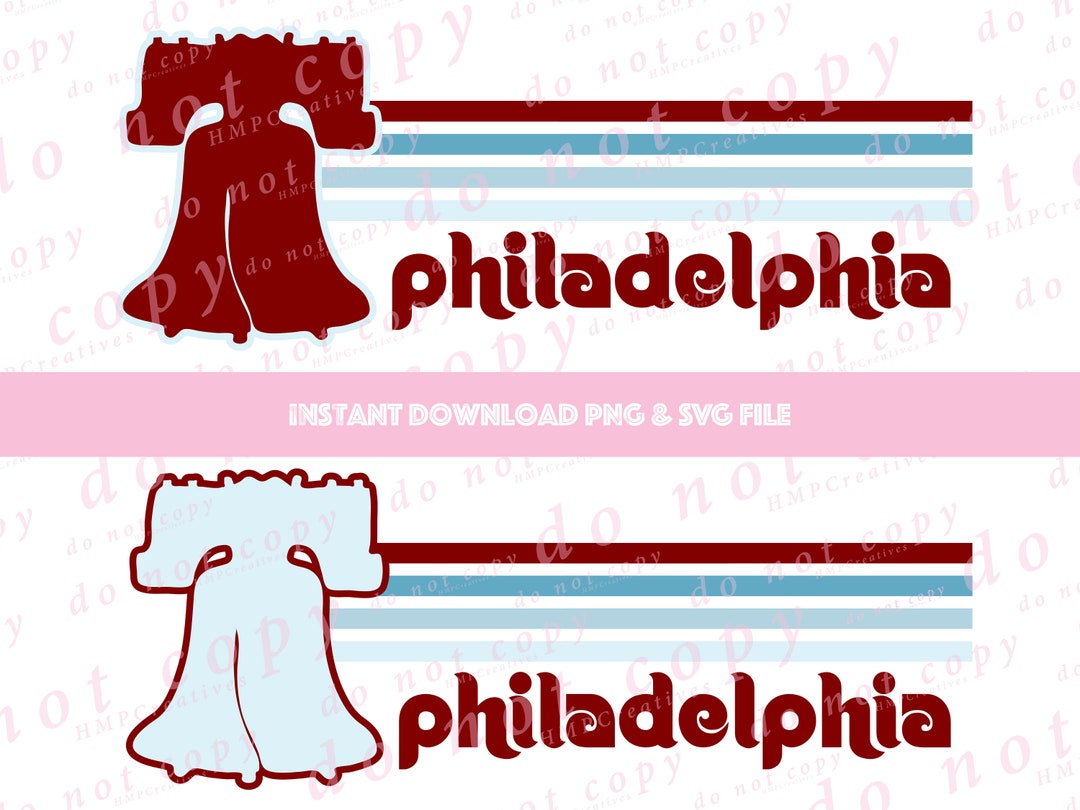 Philadelphia Baseball Retro Throwback SVG Cut File & PNG Sublimation ...