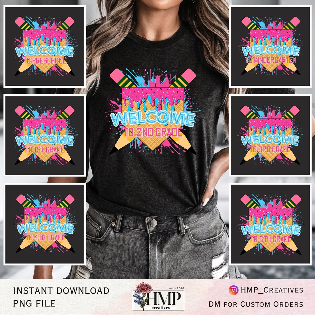 Ice Cream Drip Teacher Welcome to Preschool Kindergarten 1st 2nd 3rd ...