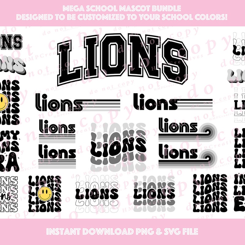 Detroit Lions Font - Etsy