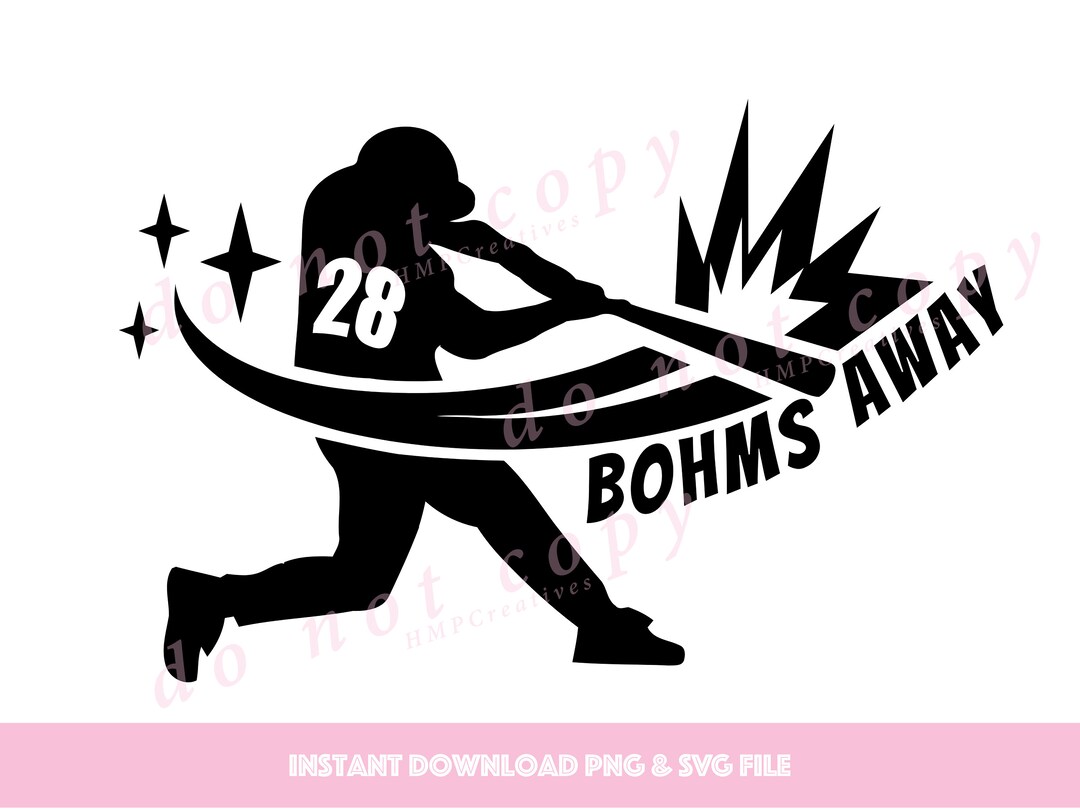 Philadelphia Baseball Bohm Away SVG Cut File for Cricut - Etsy