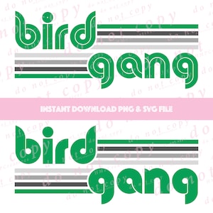 Philadelphia Football Bird Gang Retro SVG Cut File & PNG Sublimation ...