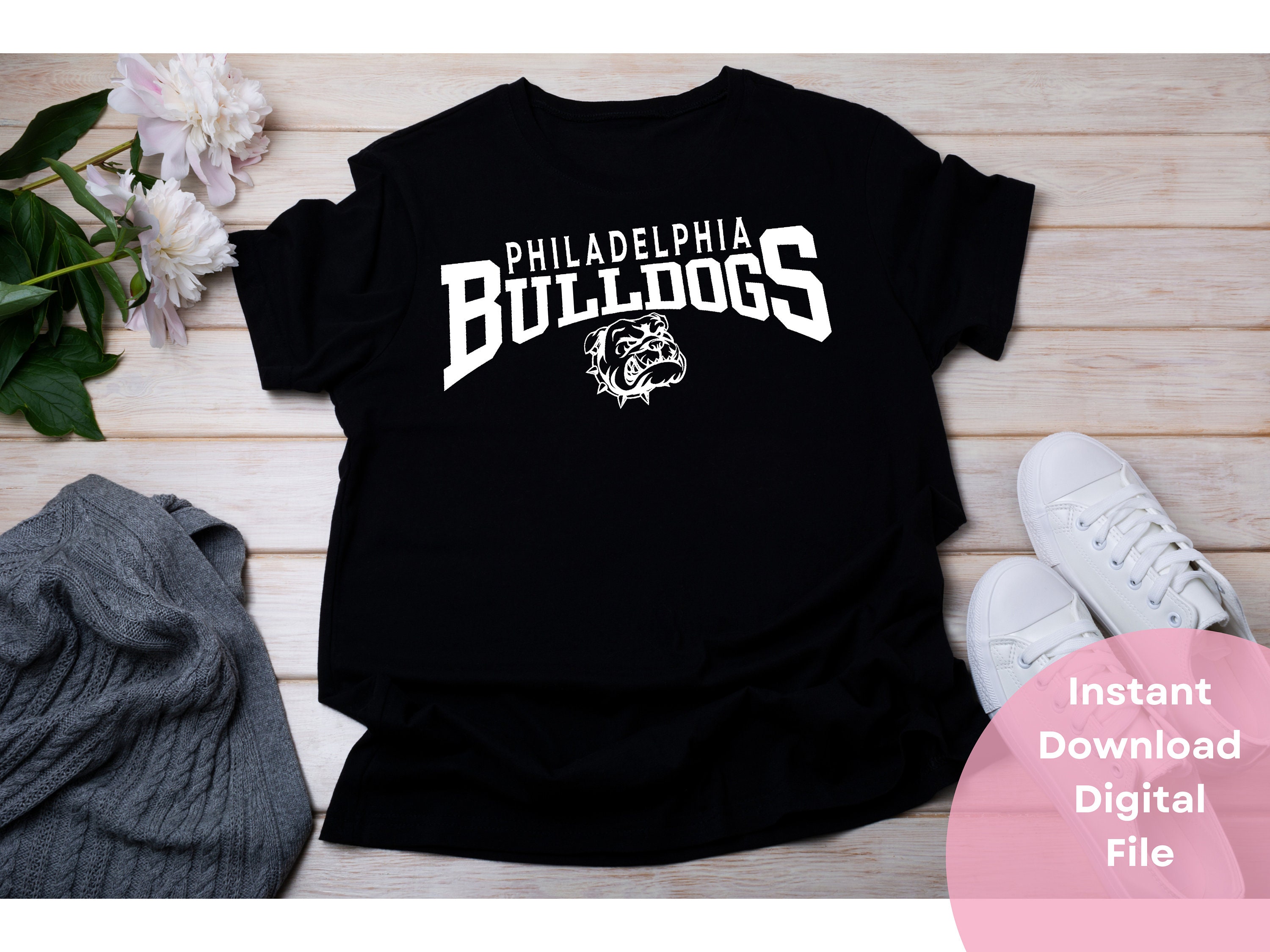 Philadelphia Bulldogs Football SVG Cut File for Cricut - Etsy