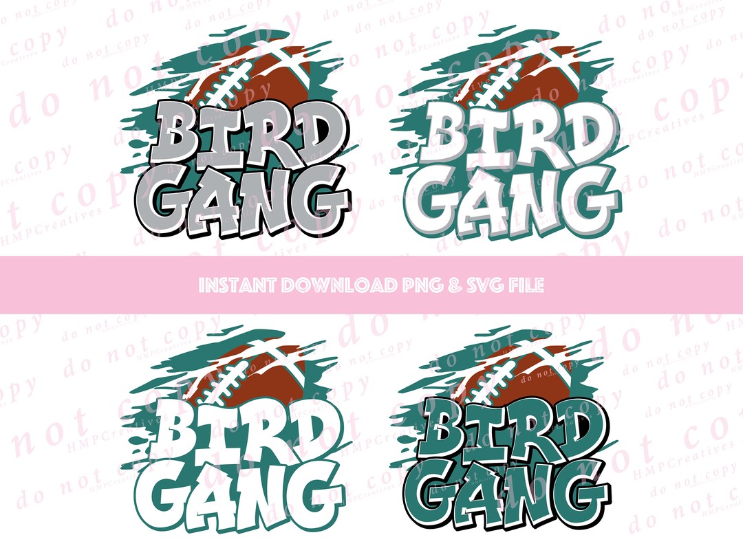 Philadelphia Football Bird Gang SVG Cut File & PNG Sublimation for ...