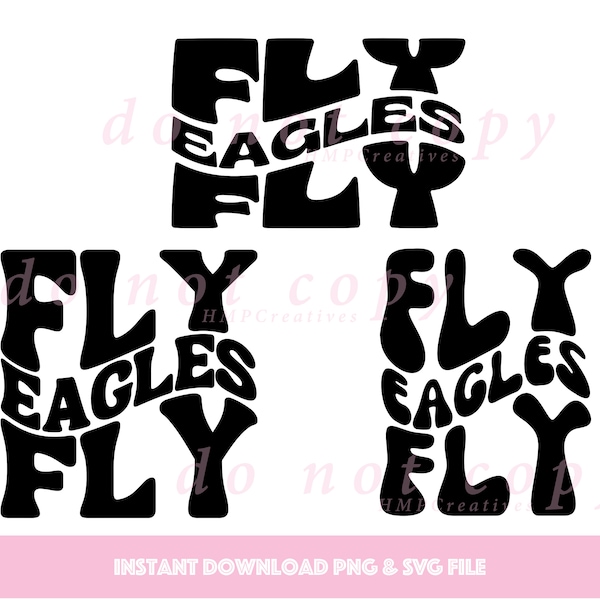 Fly Eagles Fly Svg - Etsy