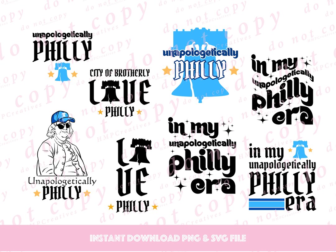 City of Philly Philadelphia Baseball Bundle SVG Cut File & PNG ...