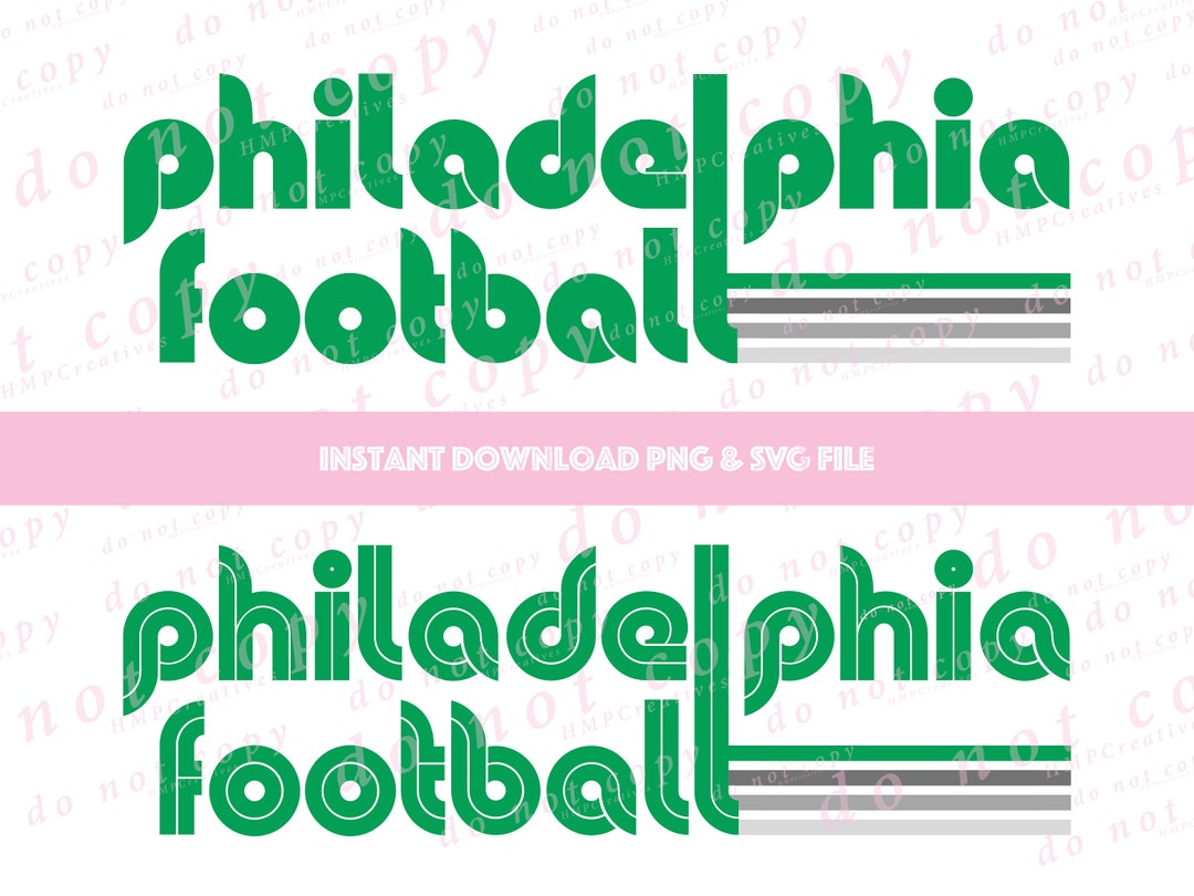 Retro Throwback Philadelphia Football SVG Cut File & PNG Sublimation ...