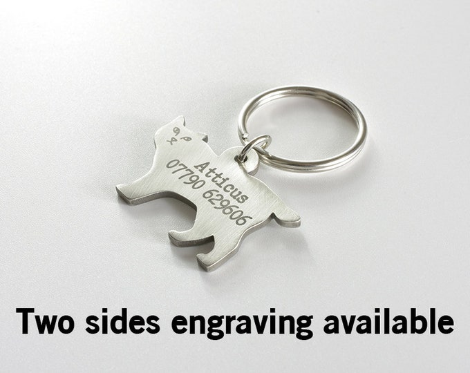 Personalized Cat Tag Cat Name Tag Custom Cat Tag Cat ID - Etsy