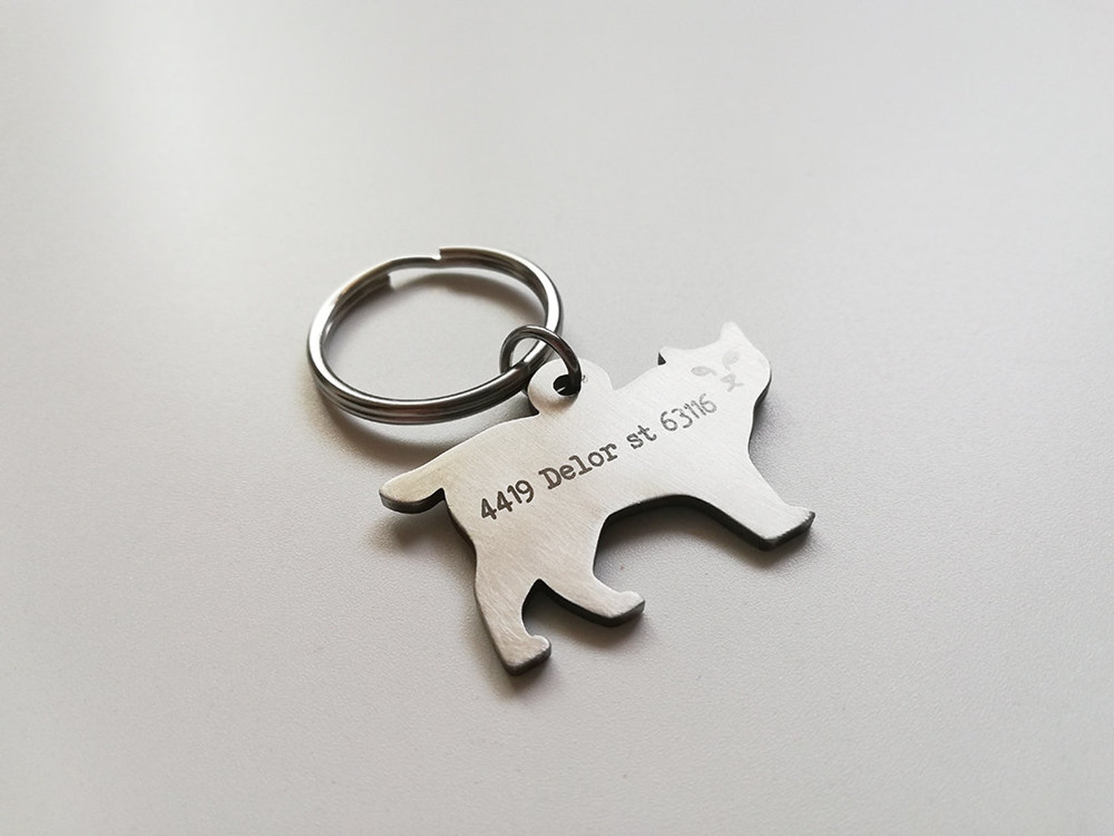 Cat Tag Personalized Cat Id Tag Custom Cat Collar Tag Cat - Etsy