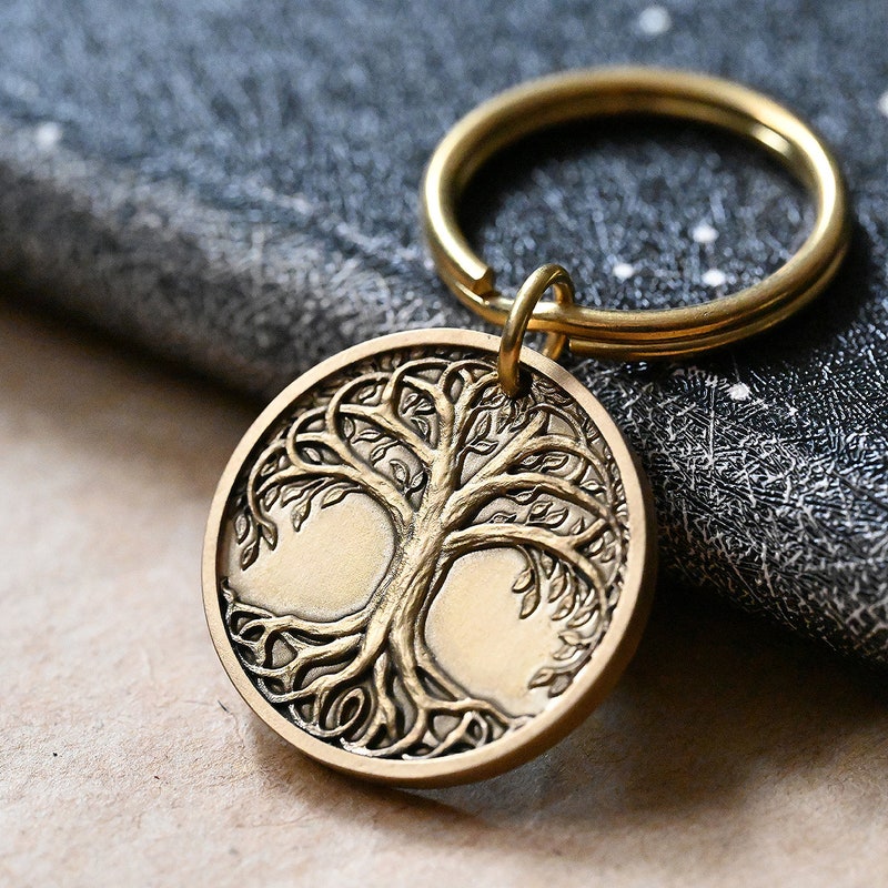 Tree Keychain - Etsy