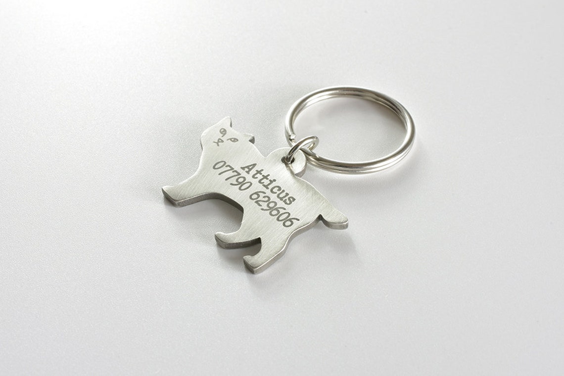 Cat Tag Personalized Cat Id Tag Custom Cat Collar Tag Cat - Etsy