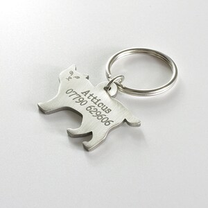 Cat Tag, Personalized, Cat Id Tag, Custom Cat Collar Tag, Cat Head Tag ...