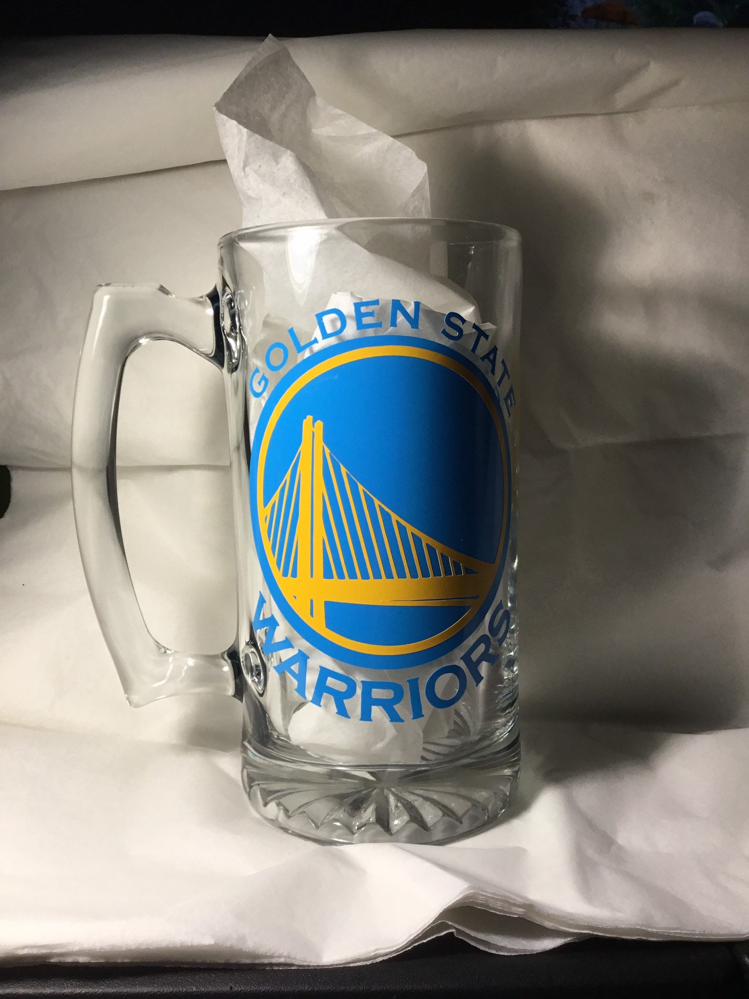 Golden State Warriors Beer Mug - Etsy