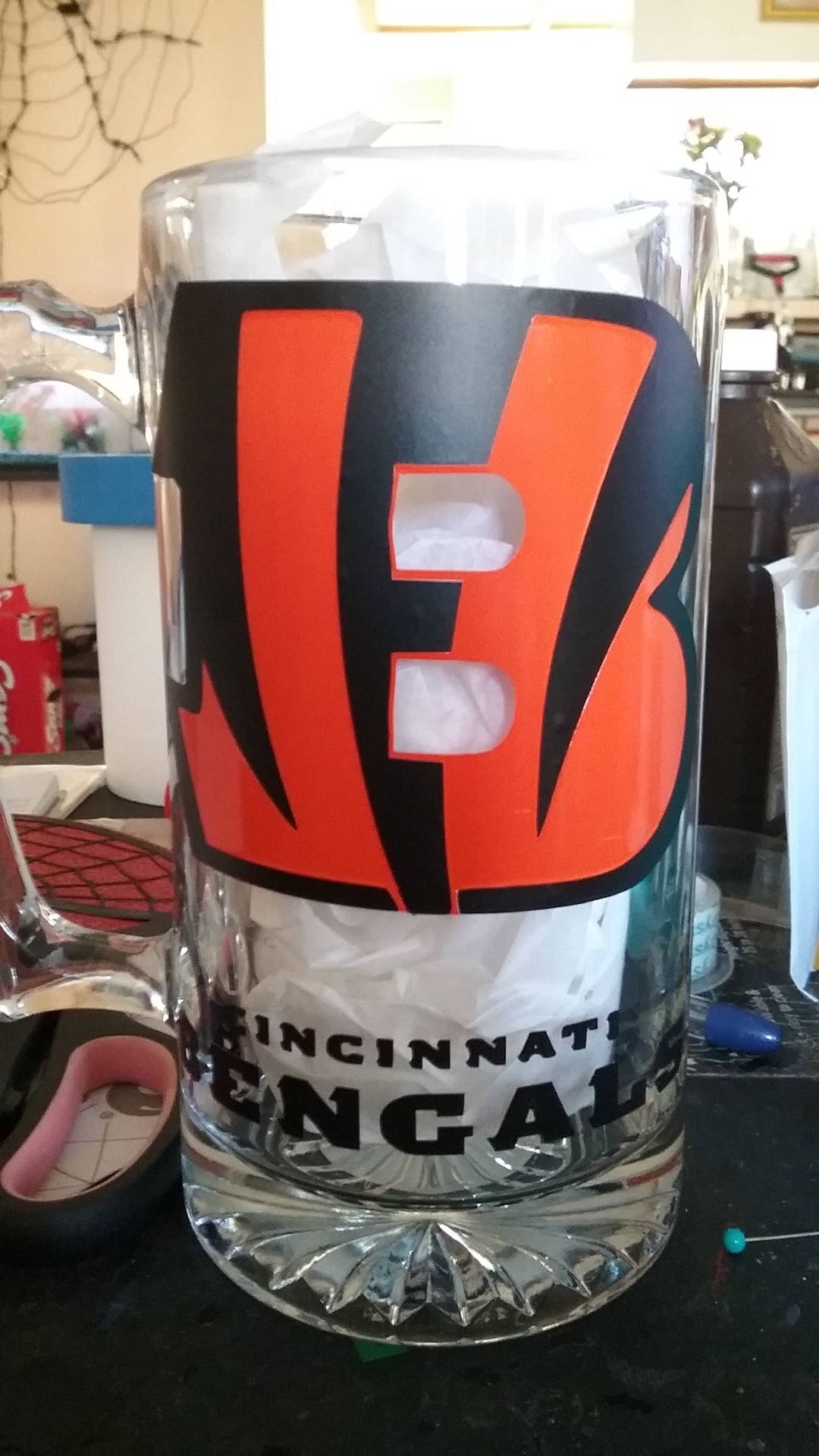 Cincinnati Bengals Beer Mug - Etsy