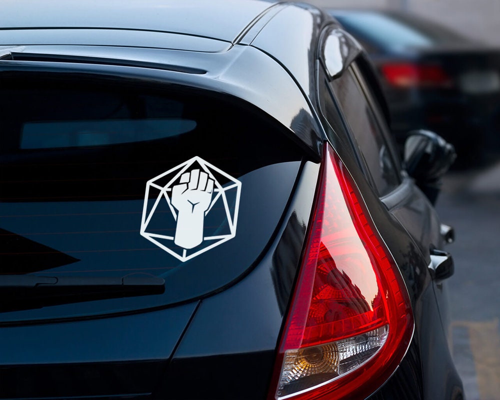 DnD Monk Symbol in D20 Vinyl Decal Car Decal Laptop - Etsy Nederland