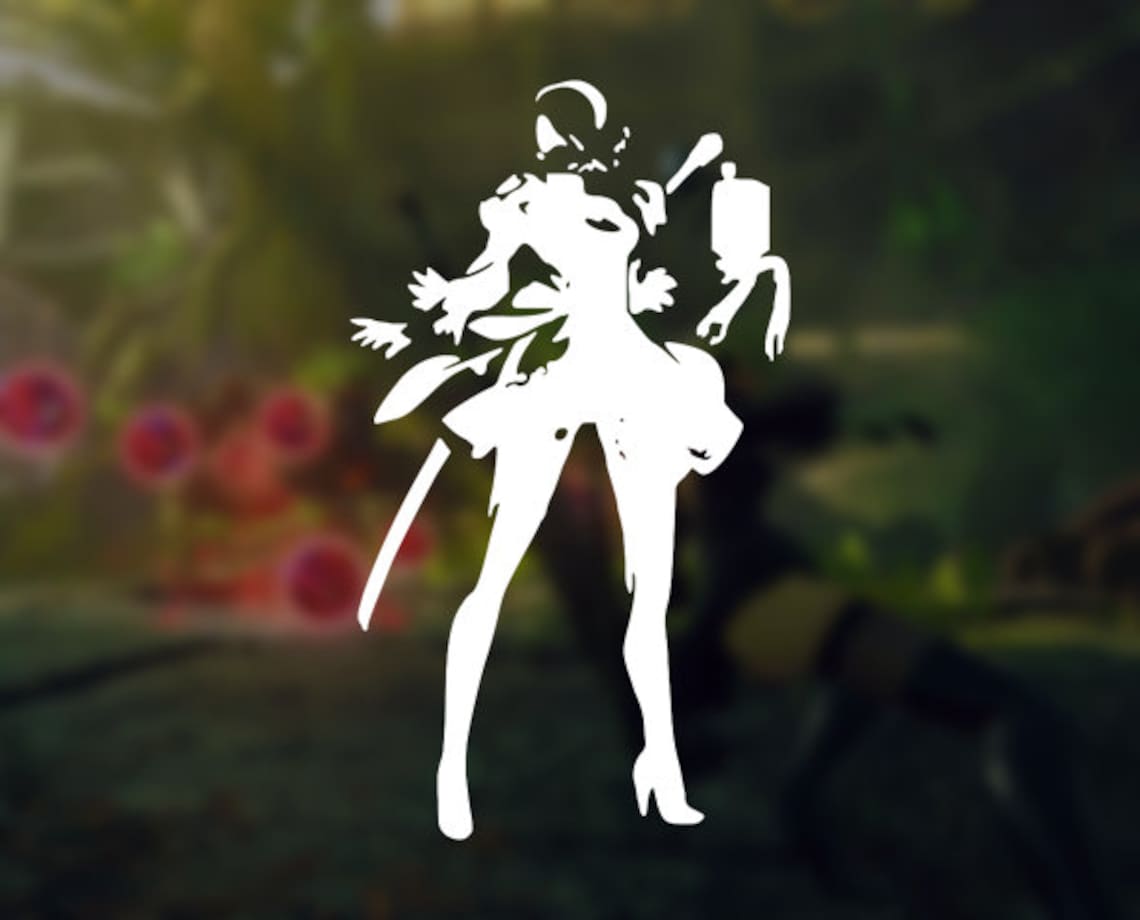 Nier Automata 2B Vinyl Decal Car Decal Laptop Decal | Etsy