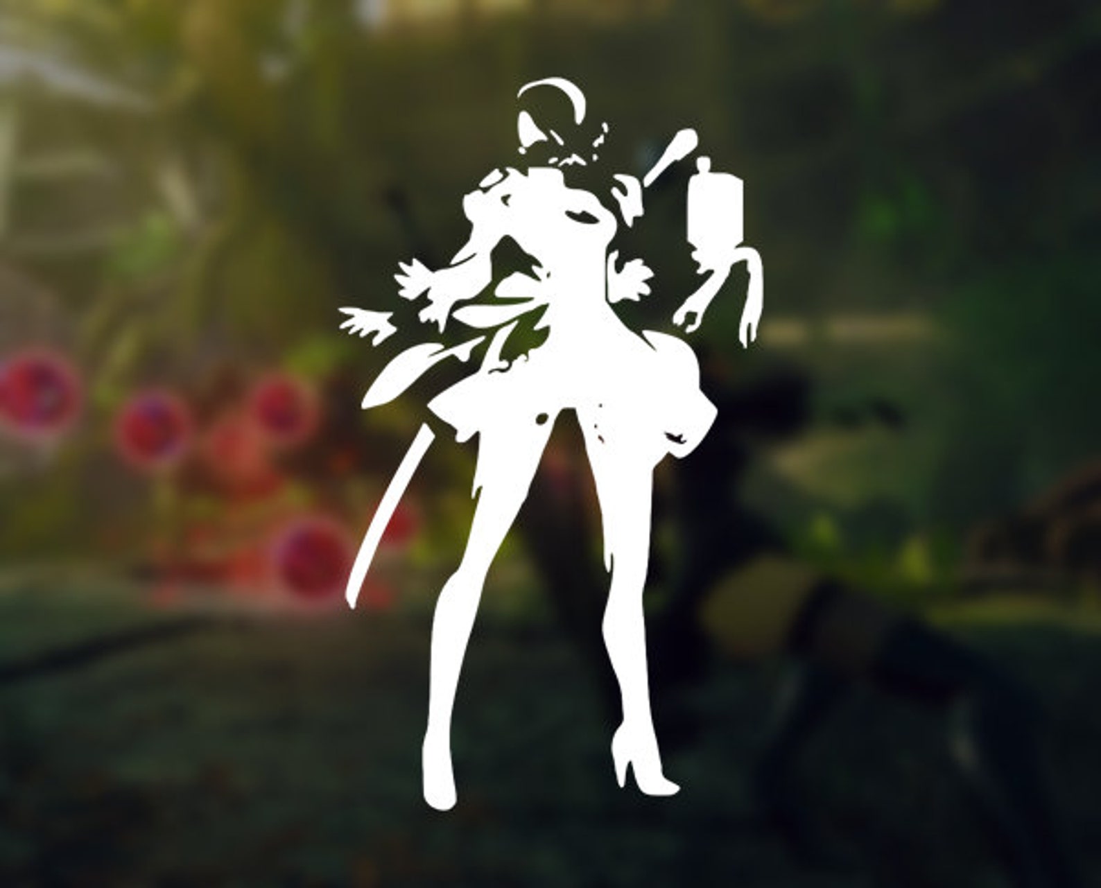 Nier Automata 2B Vinyl Decal Car Decal Laptop Decal | Etsy