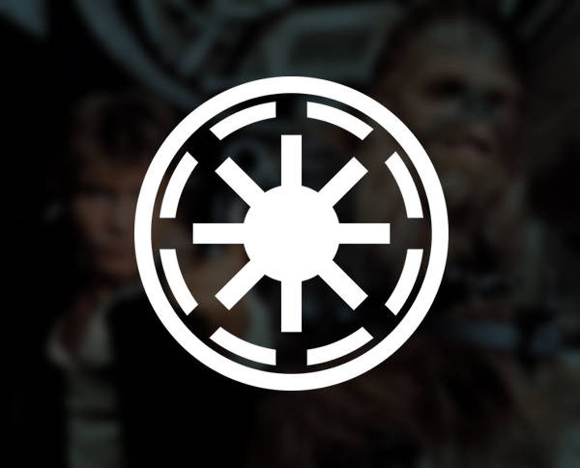 Galactic Republic Insignia Decal Vinyl | Car Decal | Laptop Decal ...