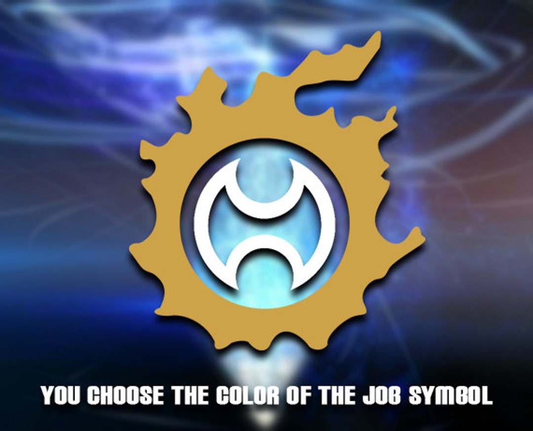 FFXIV - Warrior in Main Scenario Quest Icon (WAR) (dual Color Gold MSQ ...