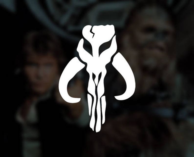Boba Fett Mythosaur Insignia - Bounty Hunter Decal Vinyl | Car Decal ...