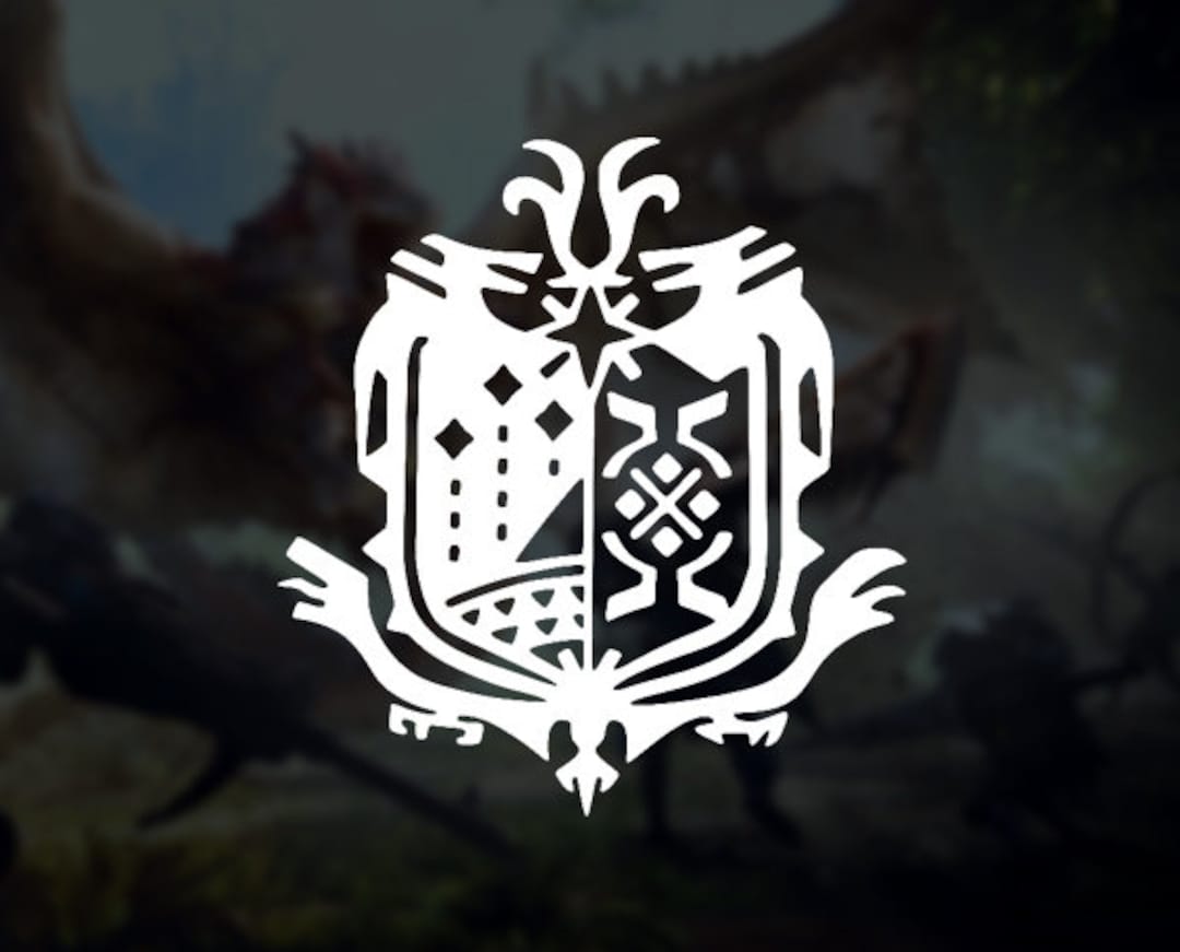 Monster Hunter World - Emblem Vinyl Decal | Car Decal | Laptop Decal ...