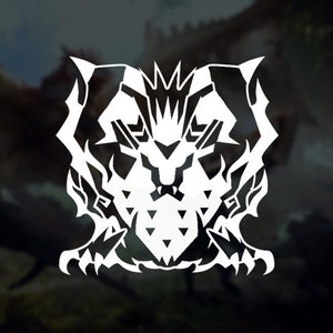 Monster Hunter World - Teostra Vinyl Decal | Car Decal | Laptop Decal ...