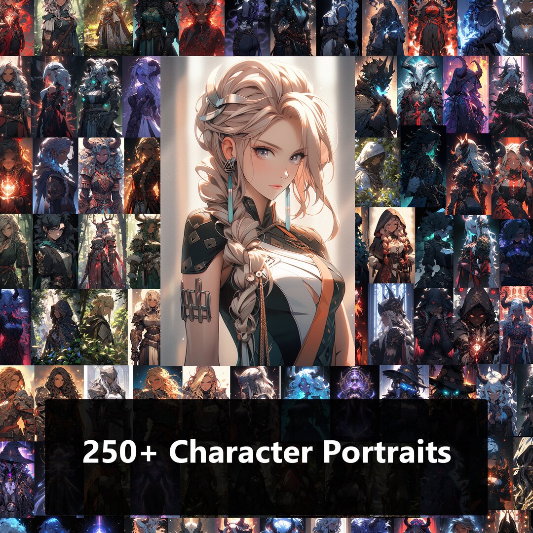 Dnd - Pathfinder - Tabletop RPG - Character Portraits Pack 2 - DM ...