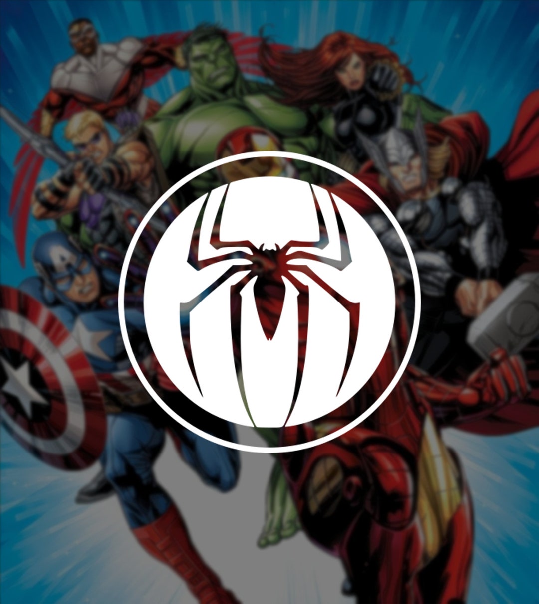 Marvel - Spider-man Symbol Vinyl Decal | Car Decal | Laptop Decal ...