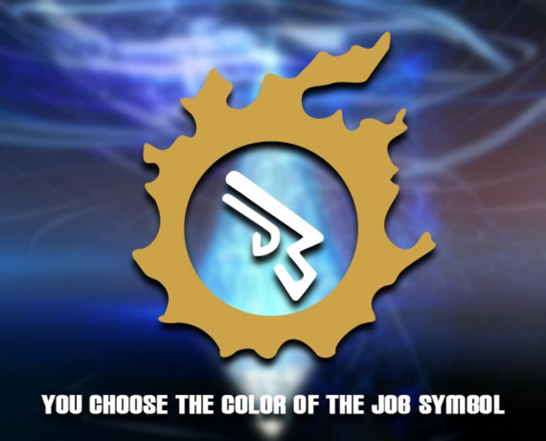 FFXIV - Machinist in Main Scenario Quest Icon (MCH) (dual Color Gold ...