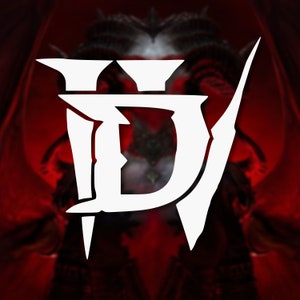Diablo 4 - Diablo 4 Logo Lined Vinyl Decal | Car Decal | Laptop Decal ...