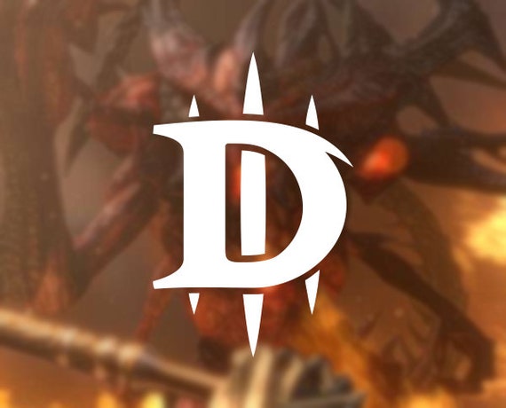 Diablo 3 Diablo 3 Logo Lined Vinyl Decal Car Decal | Etsy
