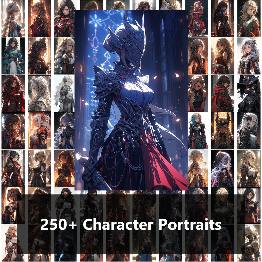 Dnd - Pathfinder - Tabletop RPG - Character Portraits Pack 4 - DM ...