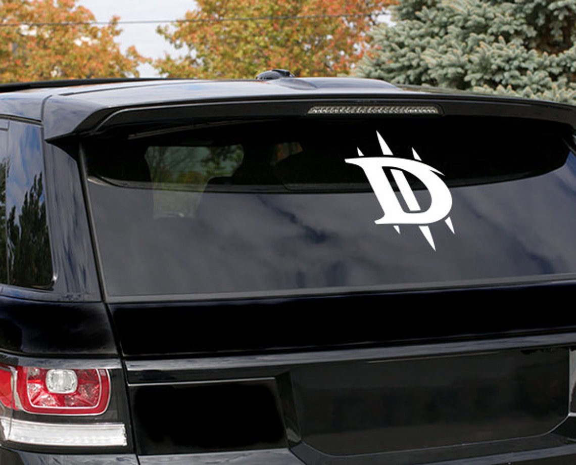 Diablo 3 Diablo 3 Logo Lined Vinyl Decal Car Decal | Etsy