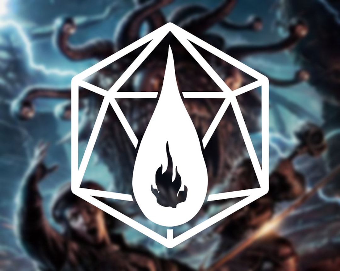 Dnd - Sorcerer Symbol in D20 Vinyl Decal | Car Decal | Laptop Decal ...