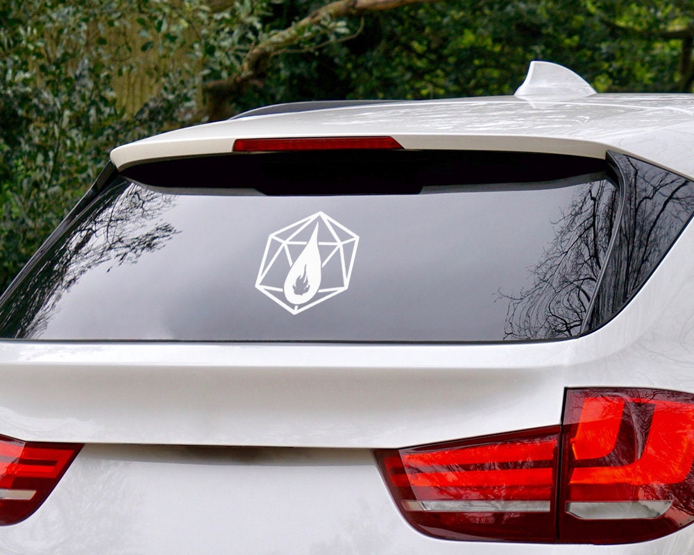 DnD Sorcerer Symbol in D20 Vinyl Decal Car Decal Laptop | Etsy