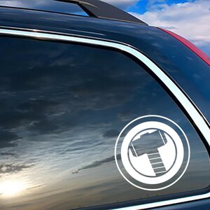 Marvel - Thor Symbol Vinyl Decal | Car Decal | Laptop Decal | Phone ...