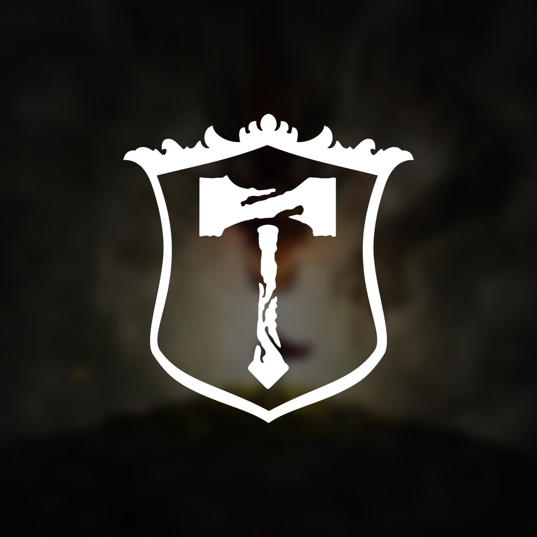 Dragon's Dogma 2 - Warrior Vocation Icon Lined Vinyl Decal | Car Decal ...