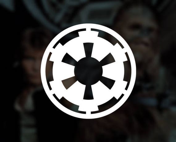 Galactic Empire Insignia Decal Vinyl Car Decal Laptop | Etsy