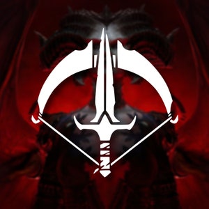 Diablo 4 Rogue - Diablo 4 Rogue Class Icon Lined Vinyl Decal | Car ...