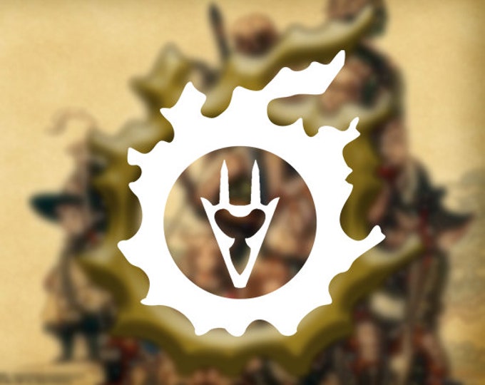 FFXIV - Dragoon in Main Scenario Quest Icon (DRG) Vinyl Decal | Car ...