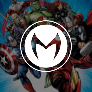 Marvel - Scarlet Witch Symbol Vinyl Decal | Car Decal | Laptop Decal ...