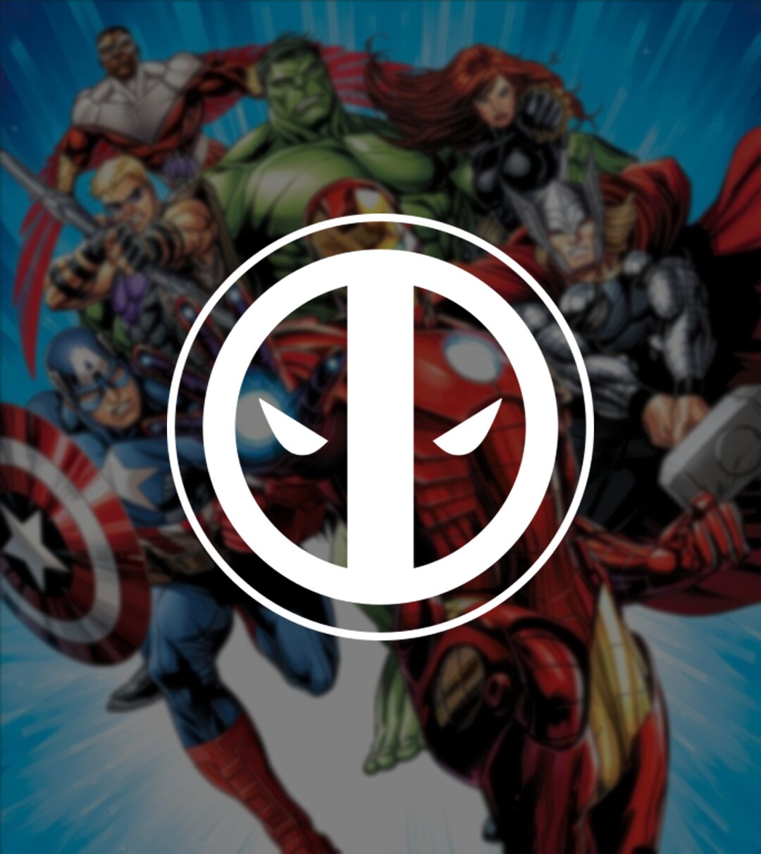 Marvel - Deadpool Icon Symbol Vinyl Decal | Car Decal | Laptop Decal ...