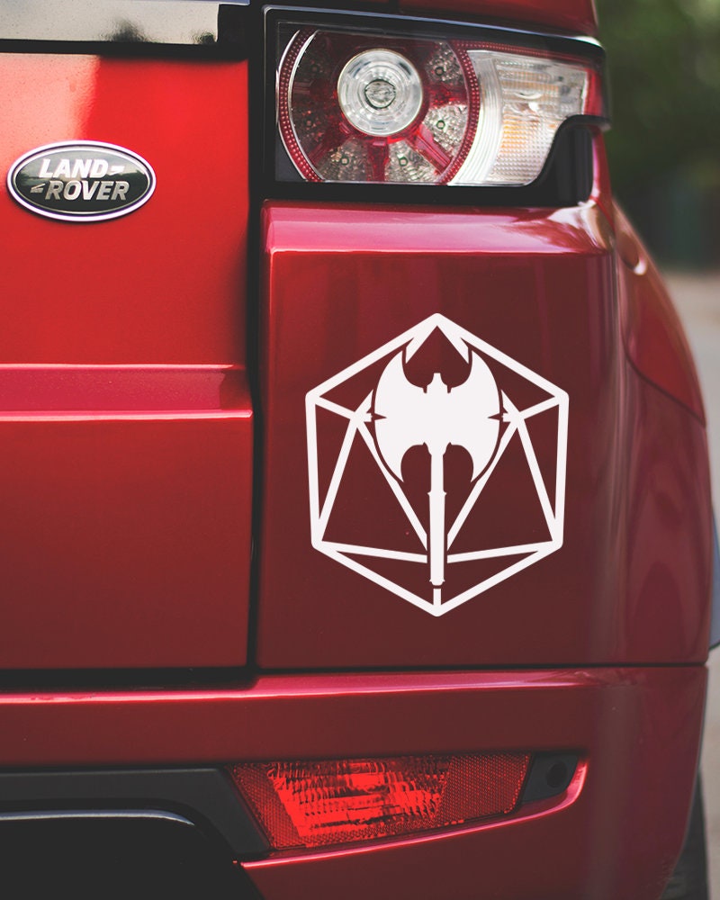 Dnd Barbarian Symbol in D20 Vinyl Decal Car Decal Laptop - Etsy Israel
