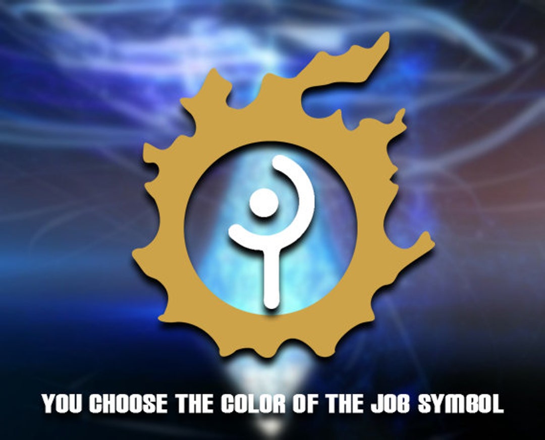 FFXIV - White Mage in Main Scenario Quest Icon (WHM) (dual Color Gold ...