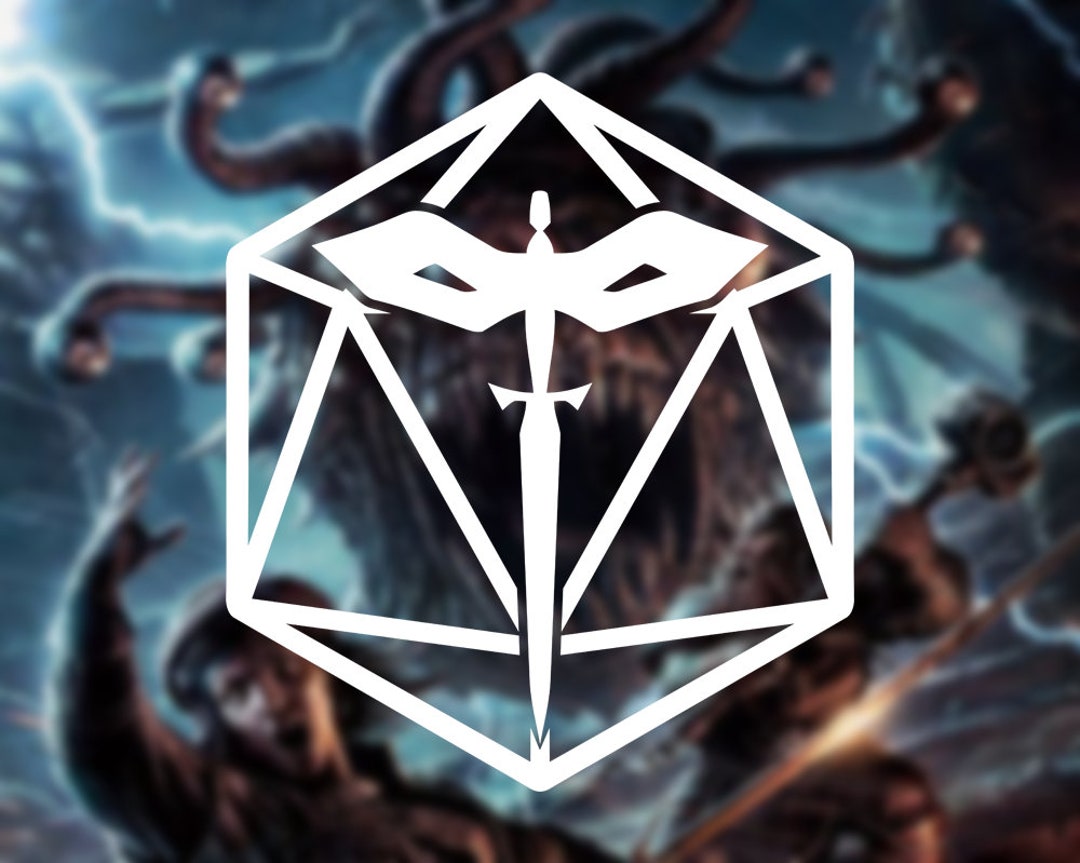 Dnd - Rogue Symbol in D20 Vinyl Decal | Car Decal | Laptop Decal ...