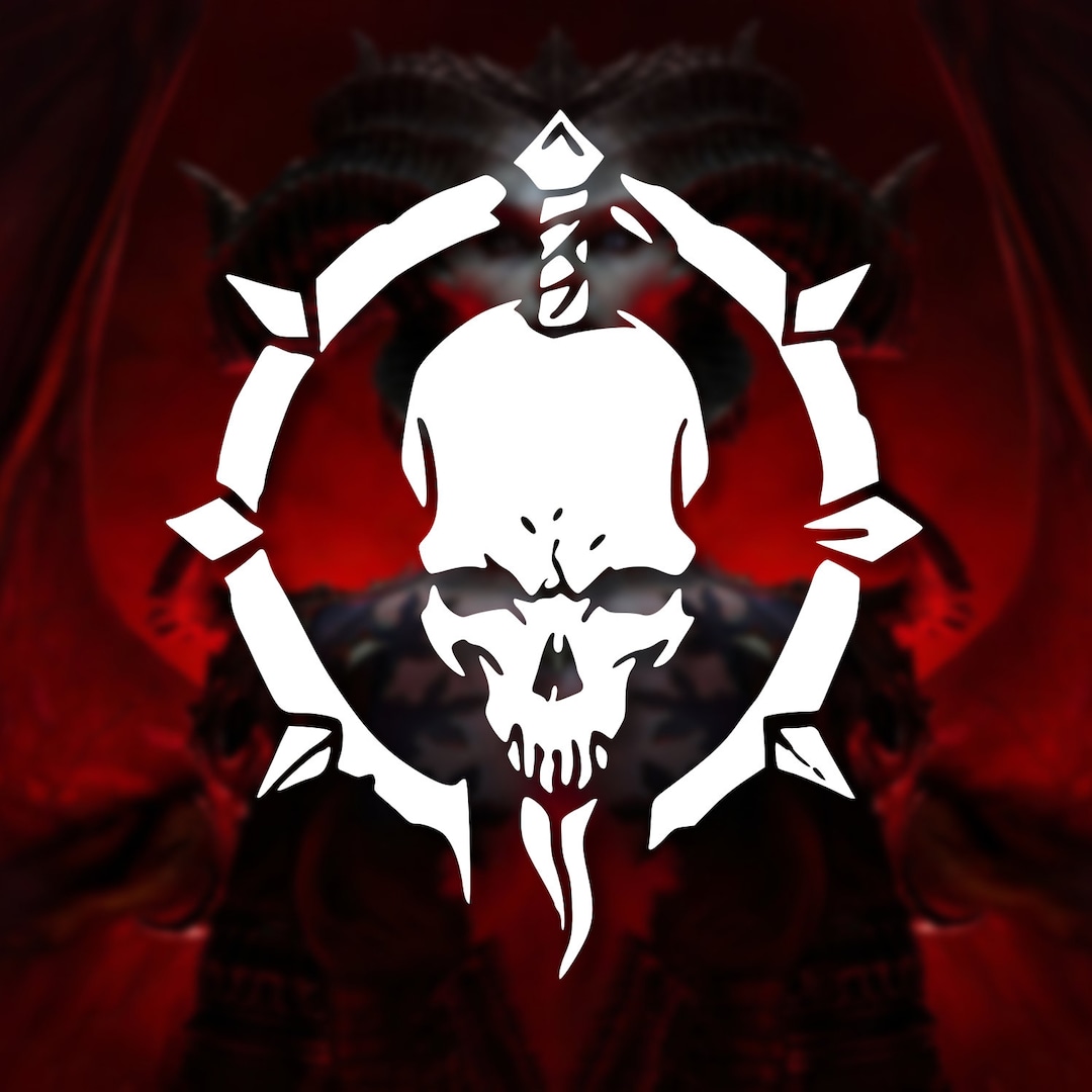 Diablo 4 Necromancer - Diablo 4 Necromancer Class Icon Lined Vinyl ...