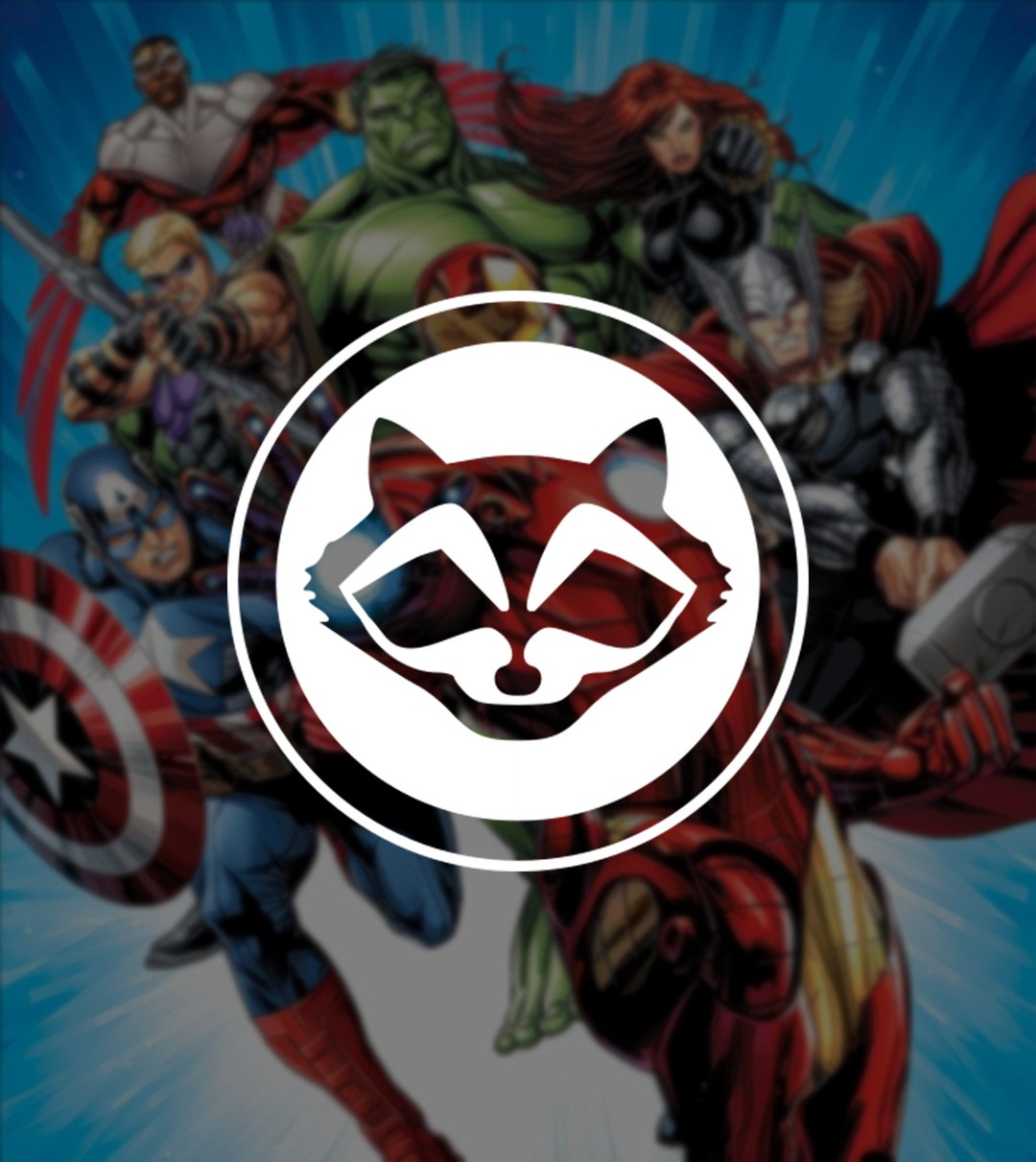 Marvel - Rocket Raccoon Symbol Vinyl Decal | Car Decal | Laptop Decal ...