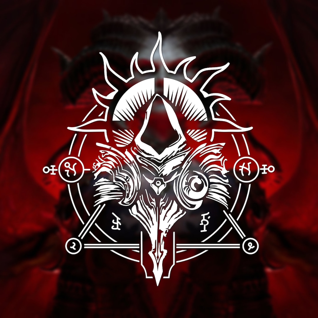 Diablo 4 Inarius - Diablo 4 Inarius Lined Vinyl Decal | Car Decal ...