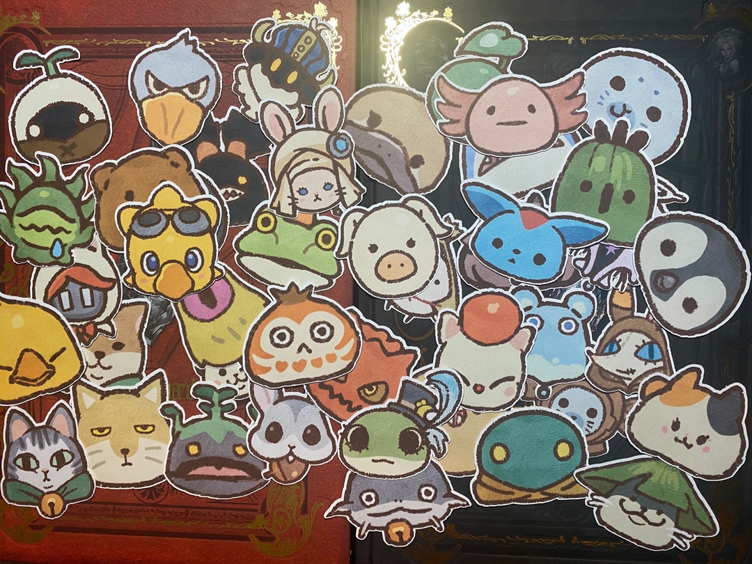 FFXIV GPOSE Sticker Non-waterproof Paper Sticker Laptop Sticker Phone ...