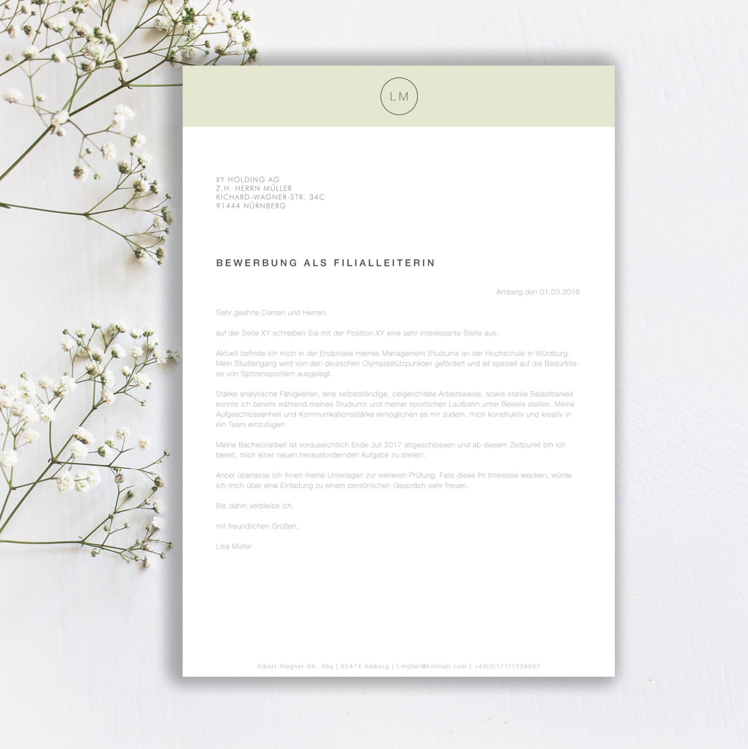 Application Template Minimal Office for MS Word - Etsy